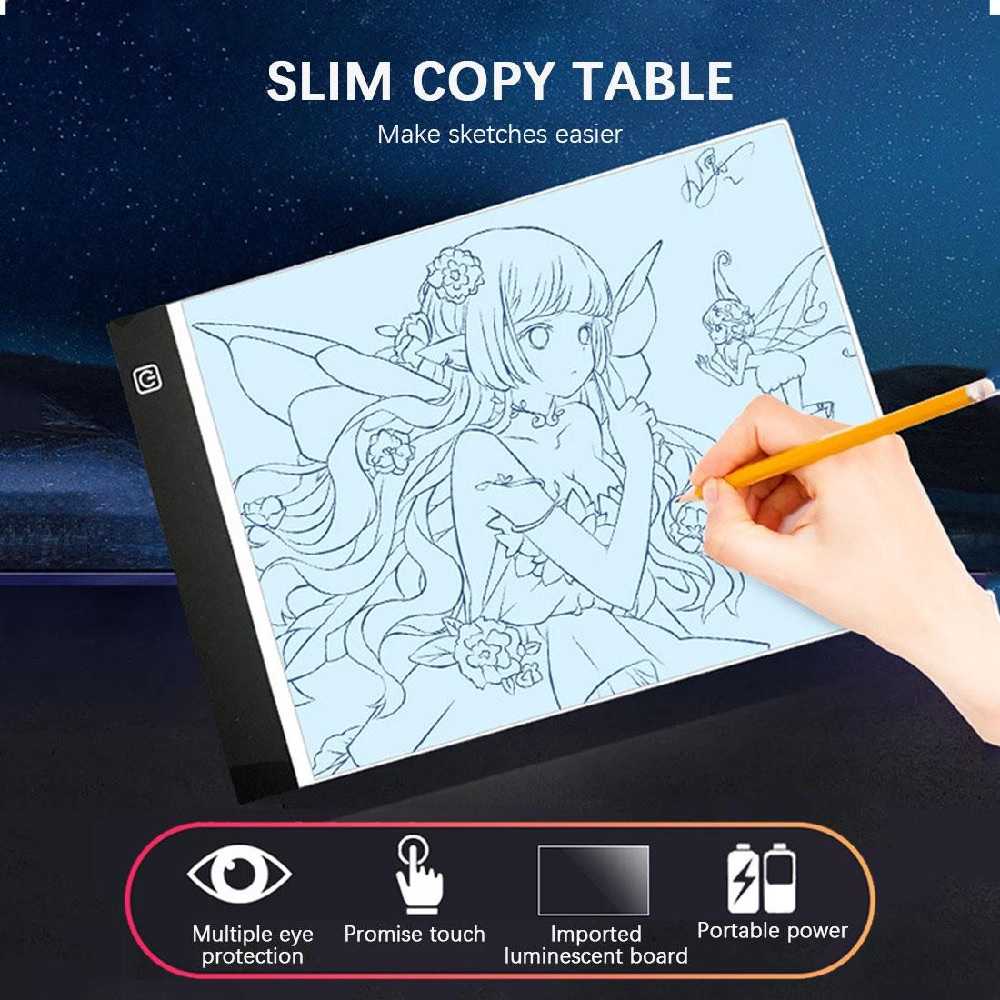 Jual Graphics LED Drawing Board A3 Size with Three-Level Dimming