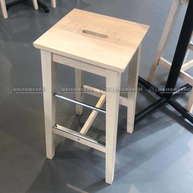 Jual WMO IK2124 NILSO Bangku bar kayu birch dg tinggi 74 cm