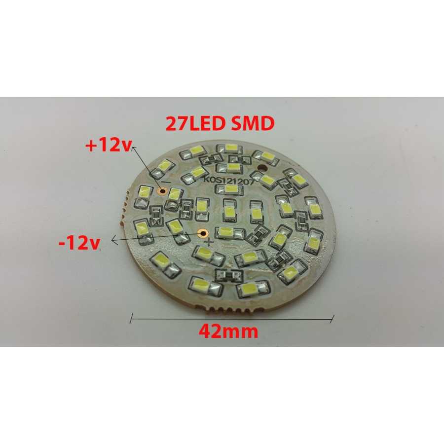 Jual Led SMD PCB Bulat Toso 27 Led 42 MM | Jakmall.com