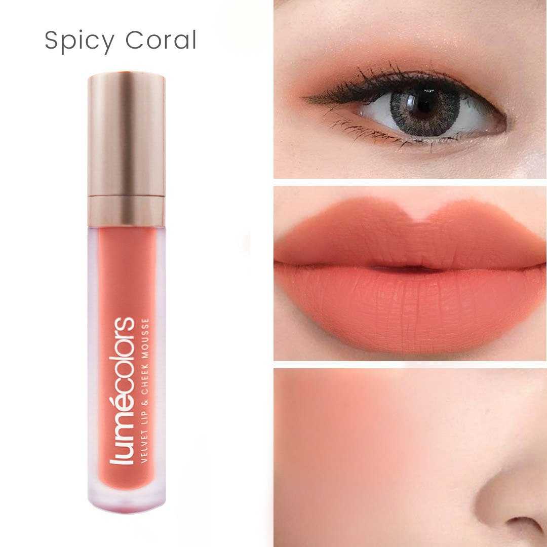 Jual Lumecolors Lipmousse 3in1 Velvet Lip & Cheek Mousse - Spicy