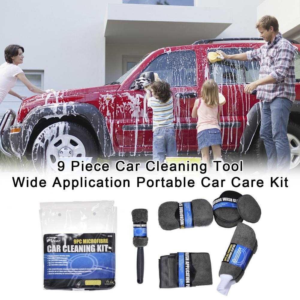 Jual ProUser Car Wash Cleaning Kit Spons Cuci Mobil 9 PCS - CC200