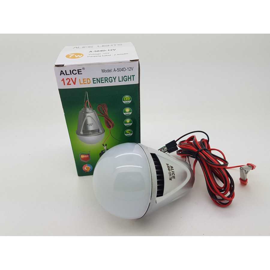 Jual Lampu LED 12 Volt DC Merk JIMEI 7 watt ( Bisa ke aki tanpa