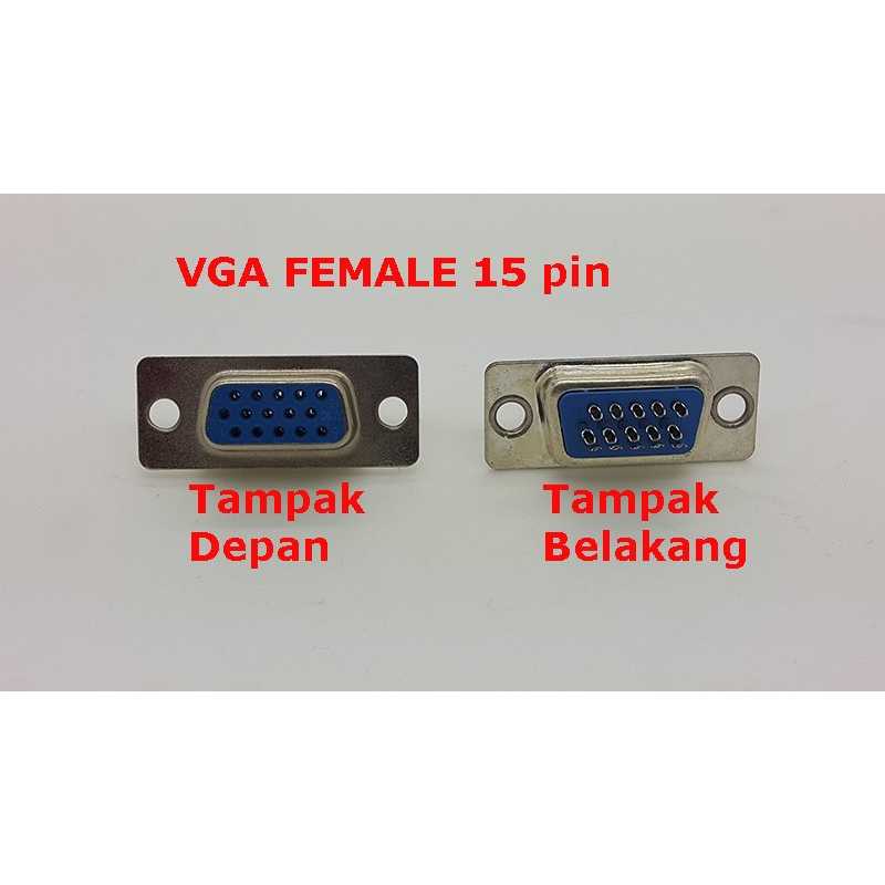 Jual DB15 Female VGA 15 pin ( VGA 3 Garis ) | Jakmall.com