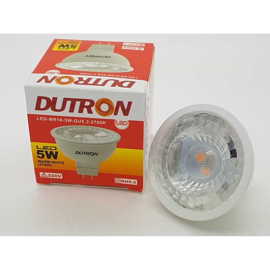 Jual 5 watt MR16 DUTRON spotlight / halogen / lampu sorot ( Warm