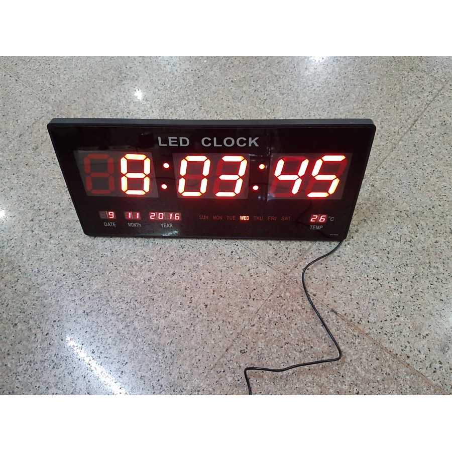 Jual Digital LED Clock XY-4622 ( ukuran : 46cm x 22cm ) LED MERAH