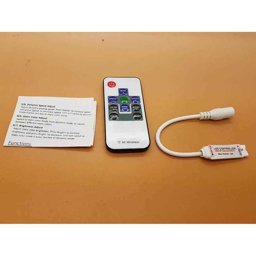Jual RGB LED CONTROLLER DC 5-24V Max 4A + remote | Jakmall.com