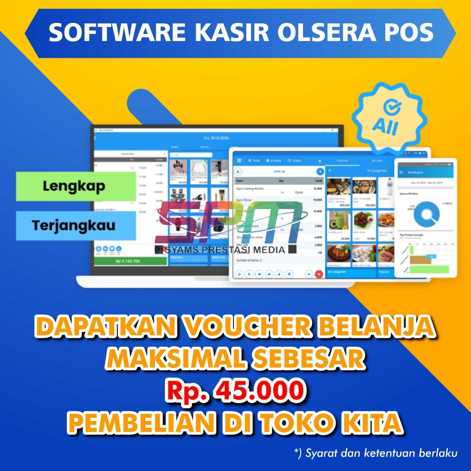 Jual PRINTER BLUETOOTH EPX583-V2 + APLIKASI KASIR PREMIUM OLSERA