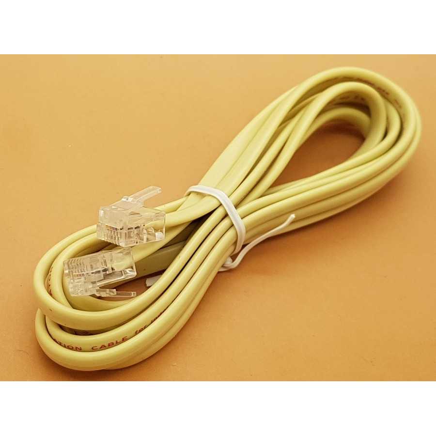 Jual Kabel LINE Telpon KITANI 2 m + Jack RJ 11 Telepon Telfon