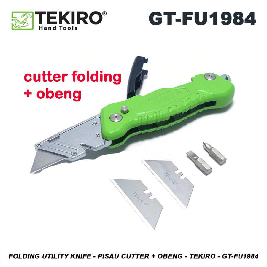 Jual Pisau Cutter lipat + Obeng - Tekiro GT-FU1984 Folding
