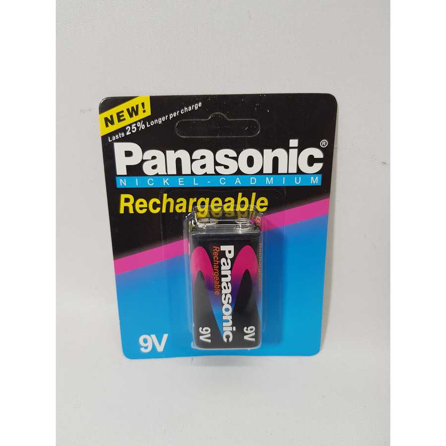 Jual Baterai 9v 220mAh rechargeabe PANASONIC / Battery 9v