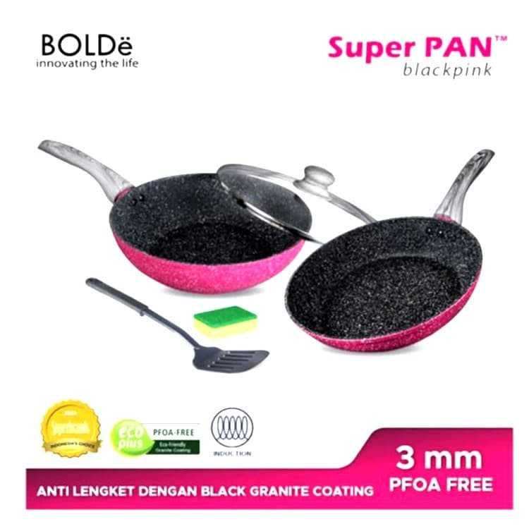 Jual Bolde Super Pan Granite 5 Pcs Sets BlackPink - New | Jakmall.com