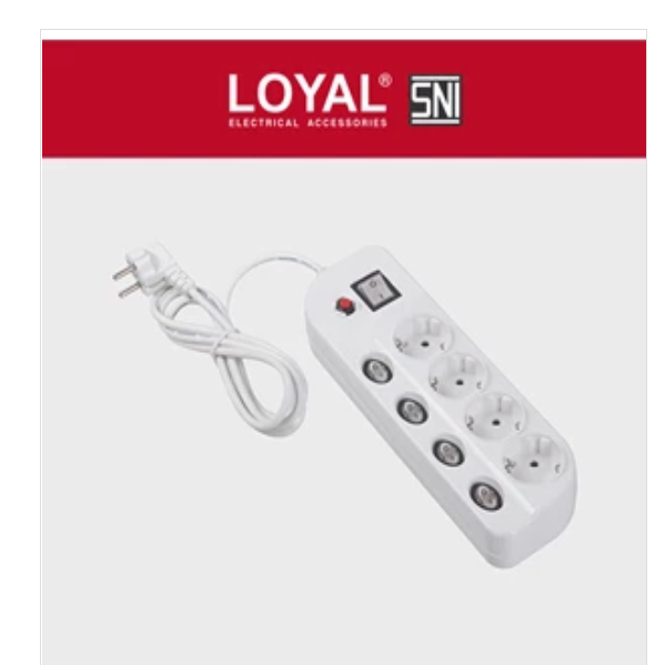 Jual STOP KONTAK MULTI TAP 4 LB 1.5 M LOYAL LY-254 | Jakmall.com