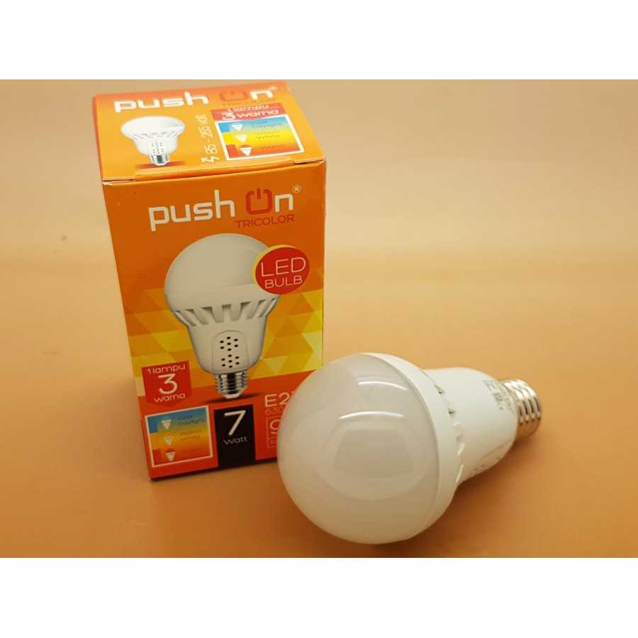 Jual Lampu LED 3 color 7 watt ( Cool daylight + Warm White