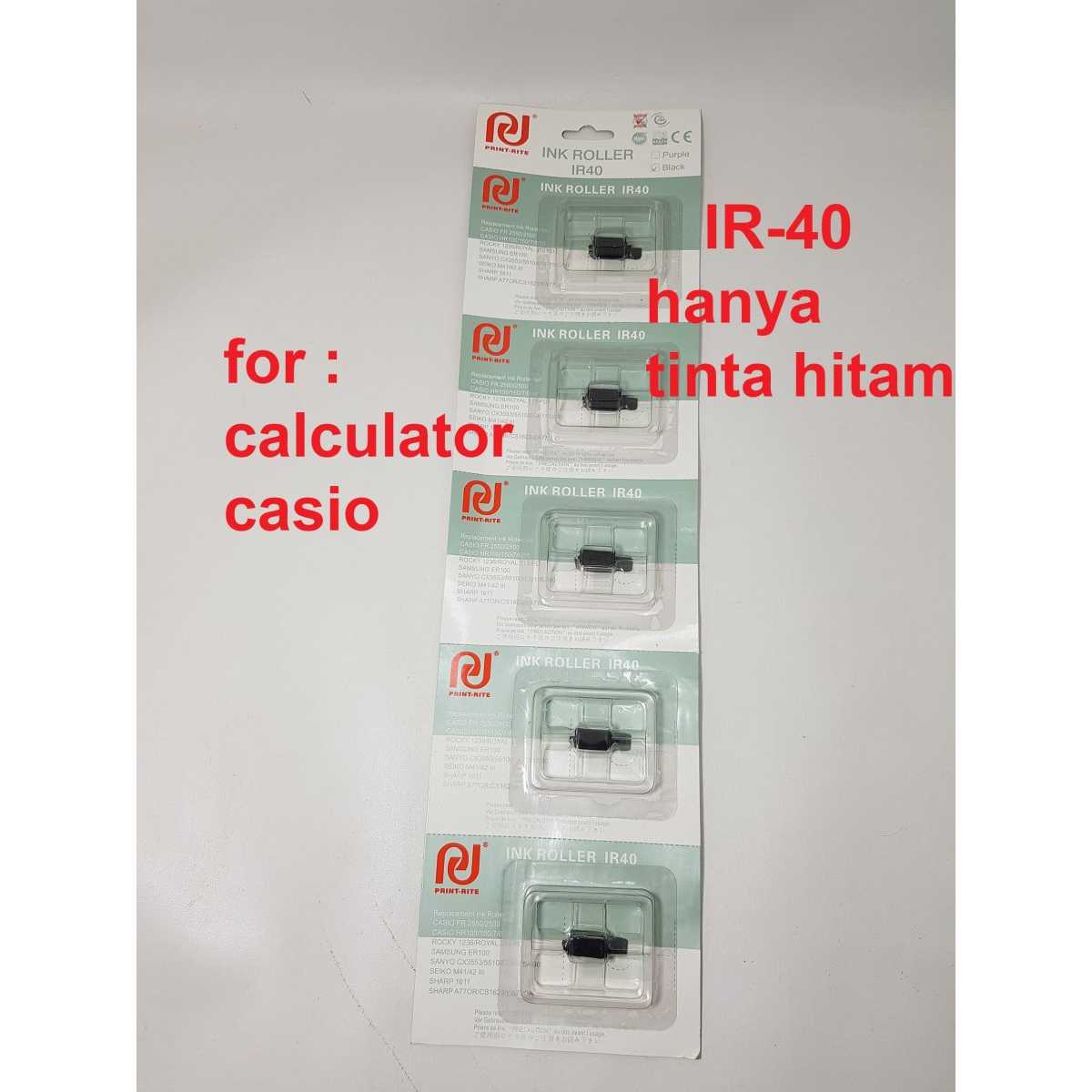 Jual IR-40 BLACK merk PRINT RITE for CASIO - Tinta /Ink Roll