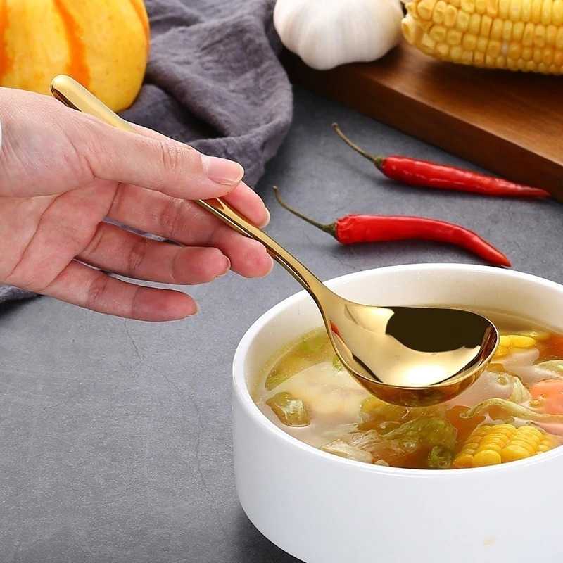 Jual TaffHOME Sendok Makan Sup Soup Spoon Stainless Steel - F82