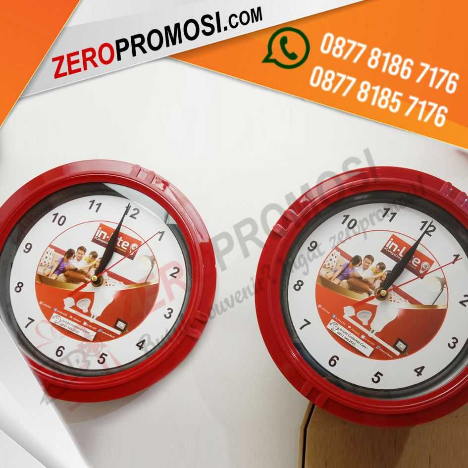 Jual Produksi Souvenir Jam Dinding Unik Bulat Tipe 195H Custom