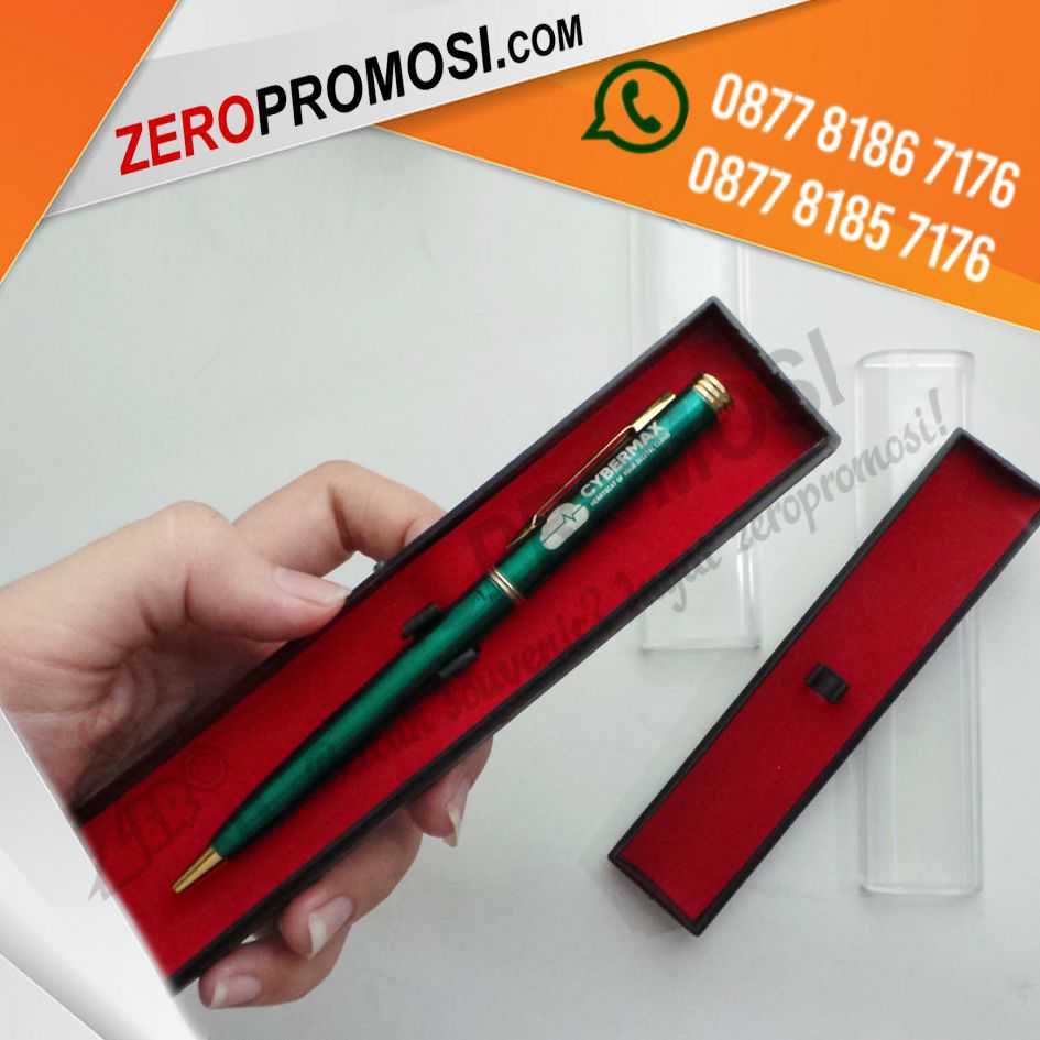 Jual Kotak Pen Merah Eksklusif Lapis Beludru Bisa Cetak Logo