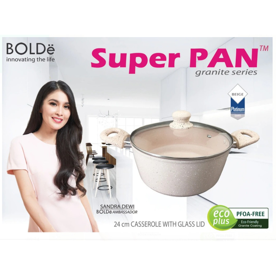 Jual Bolde Super PAN 24cm Casserole BEIGE / Panci BOLDe | Jakmall.com
