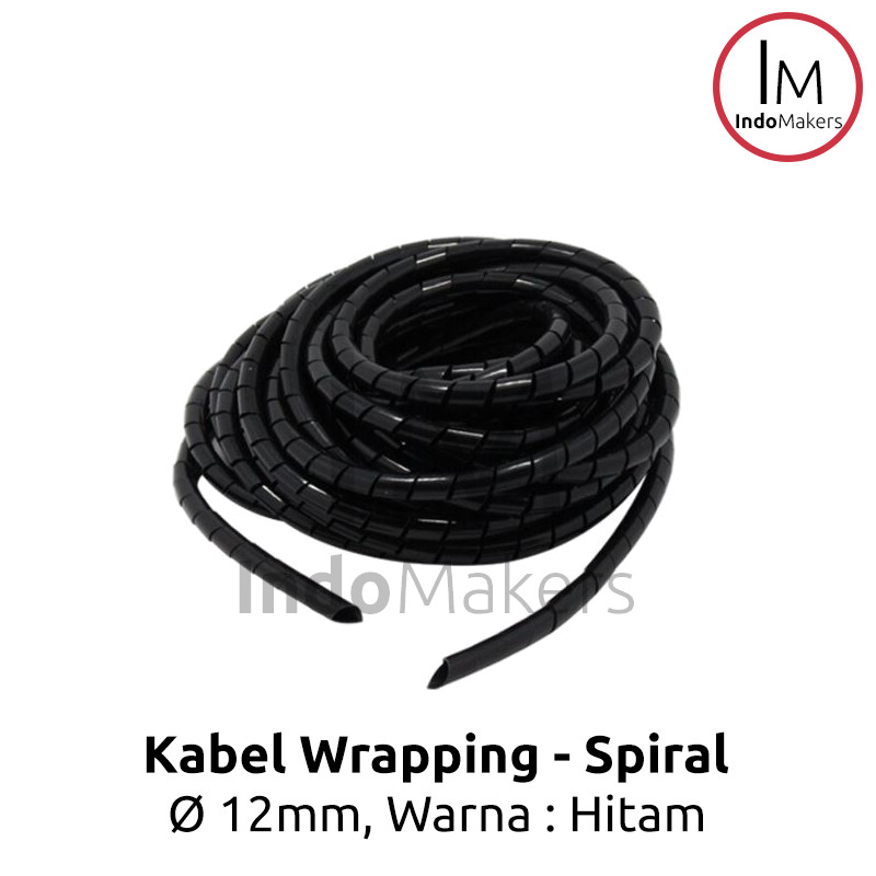Jual Kabel Wrapping Spiral 12mm - HITAM | Jakmall.com
