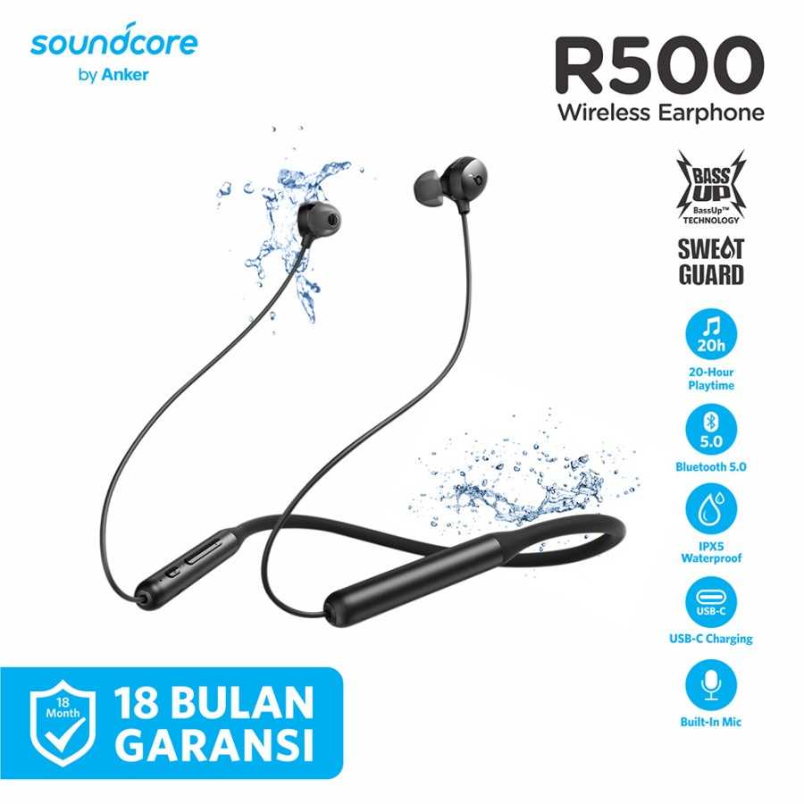 Jual Earphone Bluetooth Soundcore R500 - A3213 | Jakmall.com