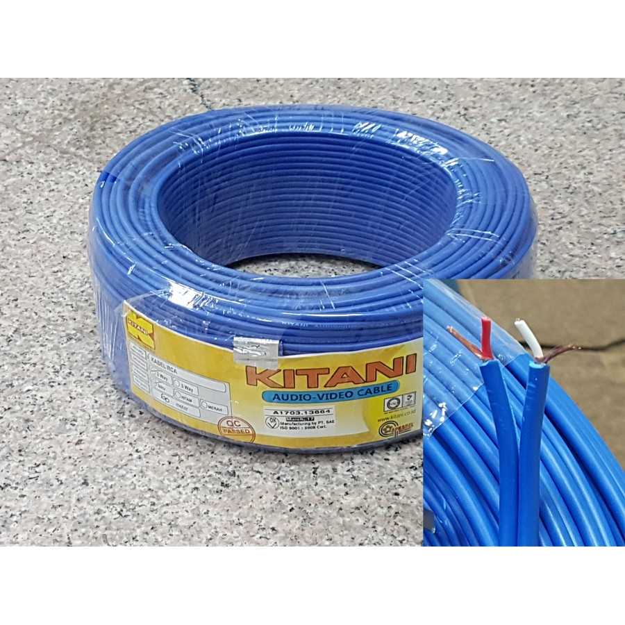 Jual kabel RCA DVD 2-2 AUDIO, MERK KITANI harga per meter