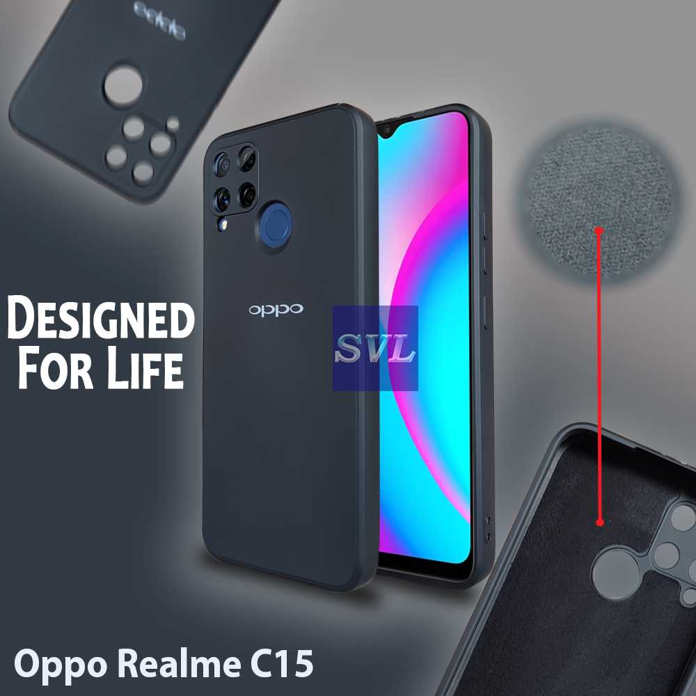 Jual Realme C15 Candy Case Softcase MICROFIBER SUEDE Casing