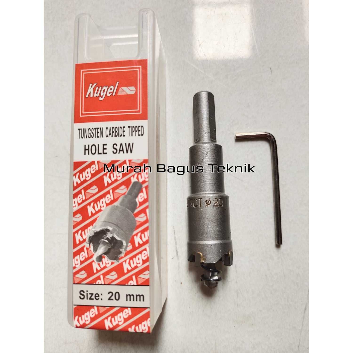 Jual Tungsten Carbide Tipped Hole Saw TCT 20mm Stainless Steel