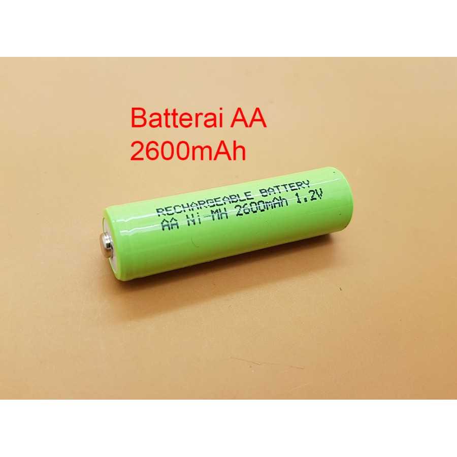 Jual RECHARGEABLE BATTERY AA NI-MH 2600mAh 1.2V / batterai
