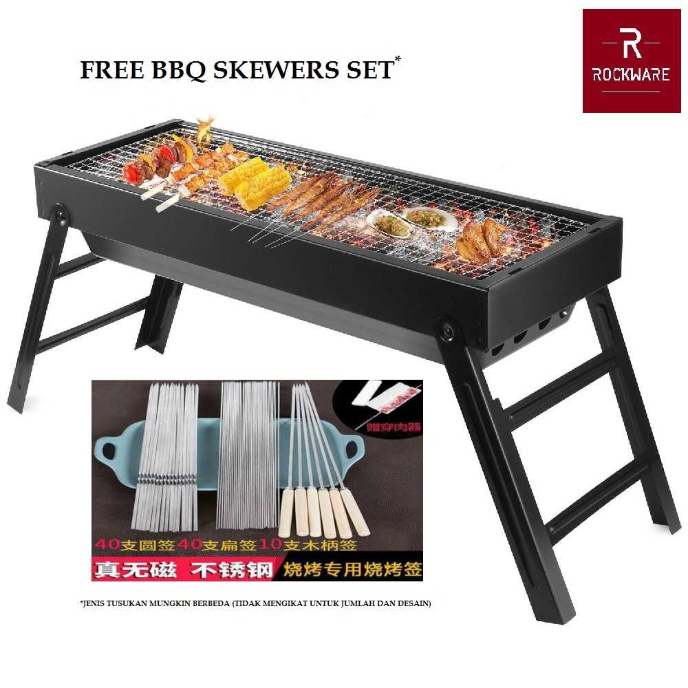 Jual ROCKWARE RW-BBQ02 - Alat Panggang Barbecue Portabel FREE