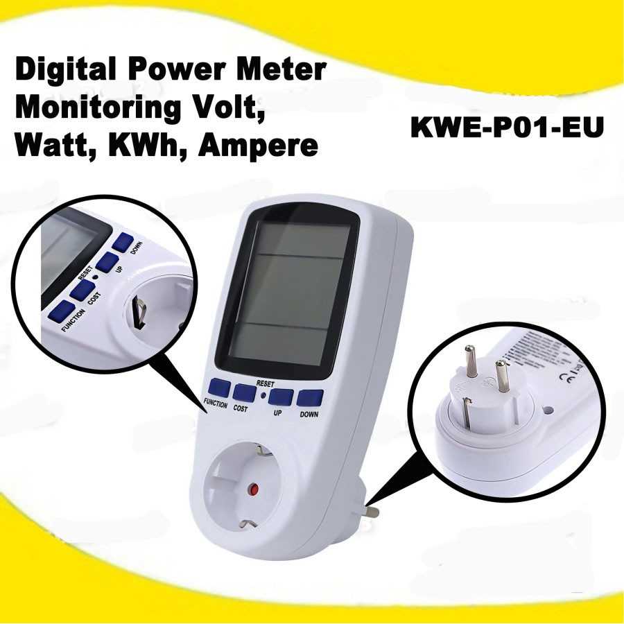 Jual Pengukur Listrik Kwh Digital Power Meter Volt Ampere Watt