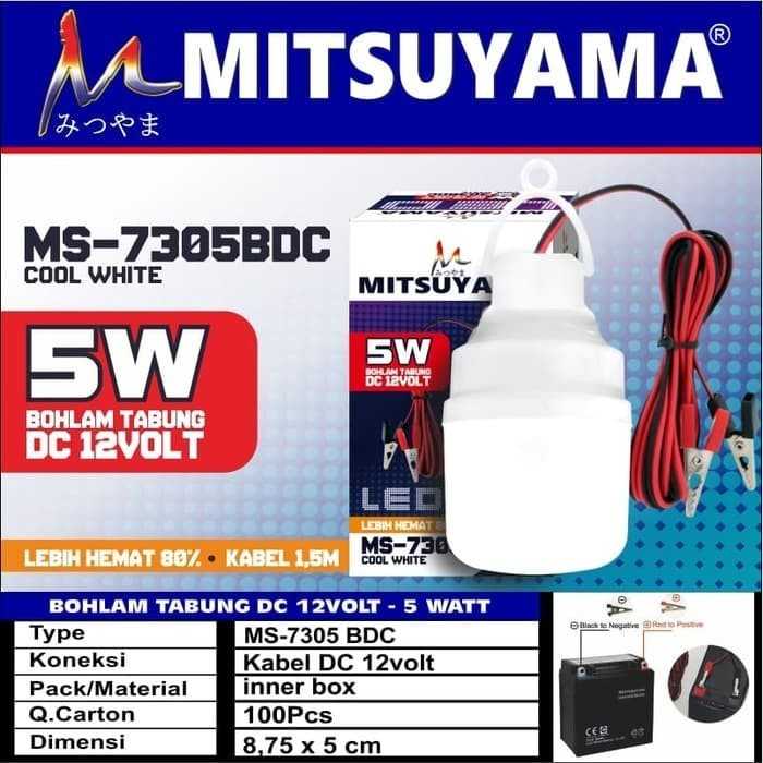 Jual Lampu Dc 12v 5w jepit Led Mitsuyama Ms 7305BDC 5watt model