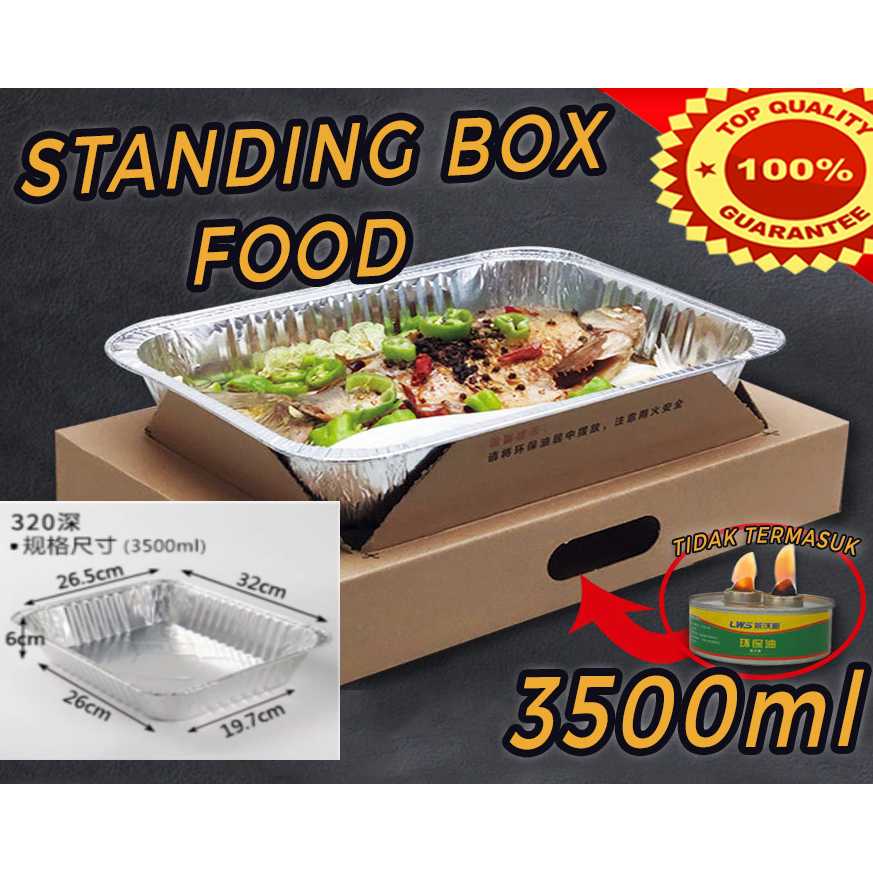 Jual Camping Standing box food aluminum foil ( Unique edition)