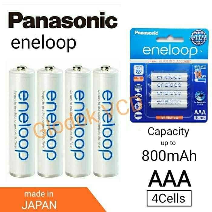 Jual Eneloop Panasonic Battery Recharge Aaa 800mah Isi 4 Butir
