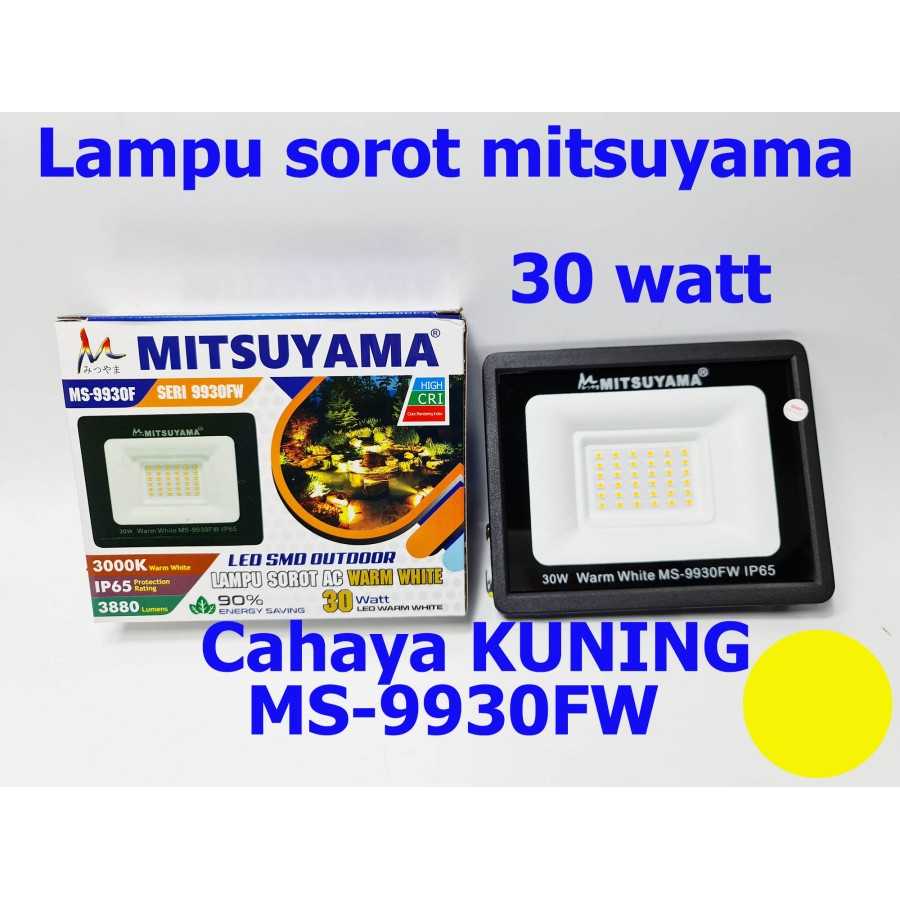 Jual Mitsuyama 220V AC KUNING 30w MS-9930FW LED Floodled IP65