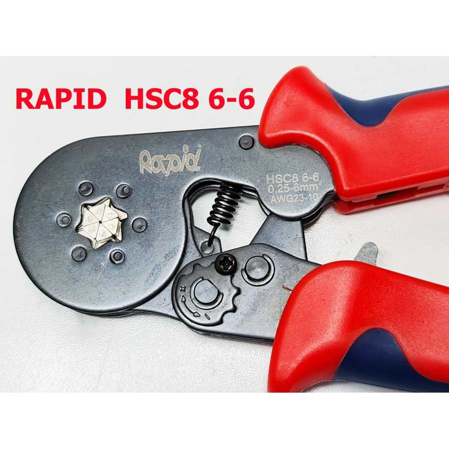 Jual Tang Press WXC8 6-6 Skun Ferrules Model Ratchet merk Rapid