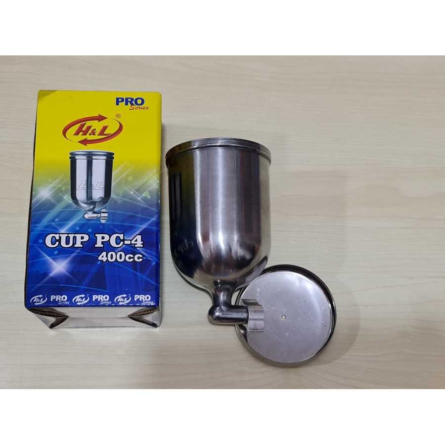Jual Tabung Atas Alat Semprot Cat merk H&L cup PC-4 400cc
