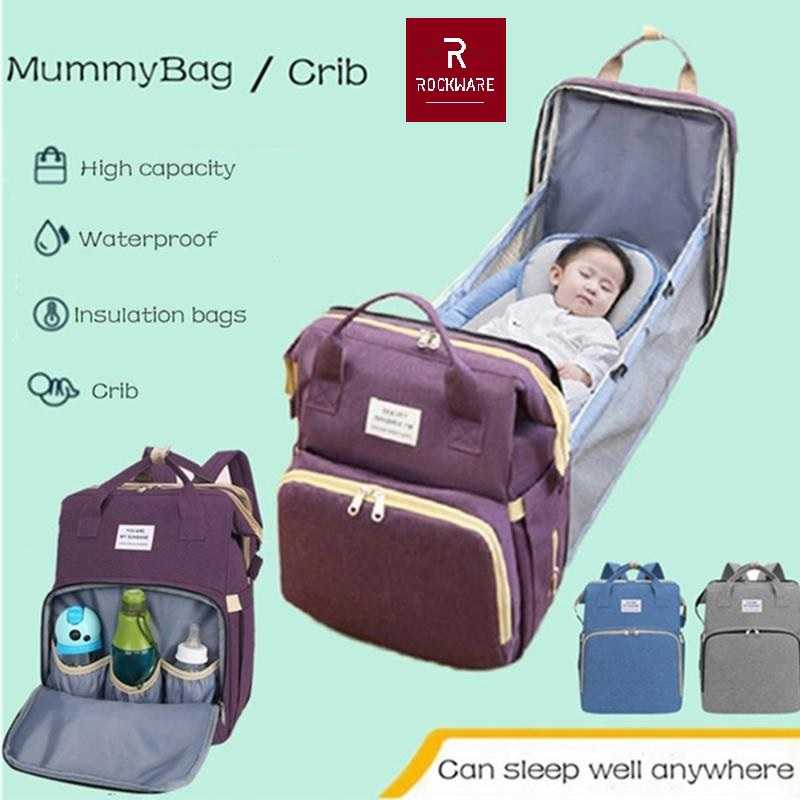 Jual ROCKWARE RW-MBB01 - Folding Multifunction Mom Baby Diaper