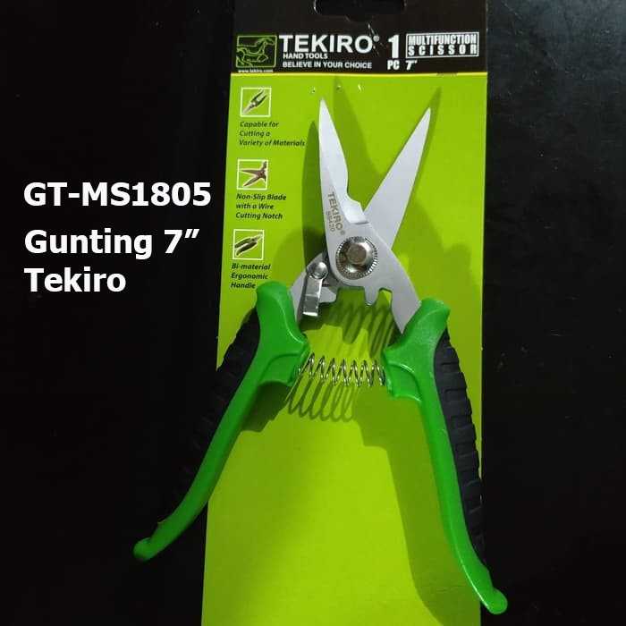 Jual gunting serbaguna 7" GT-MS1805 Tekiro gunting seng - plat