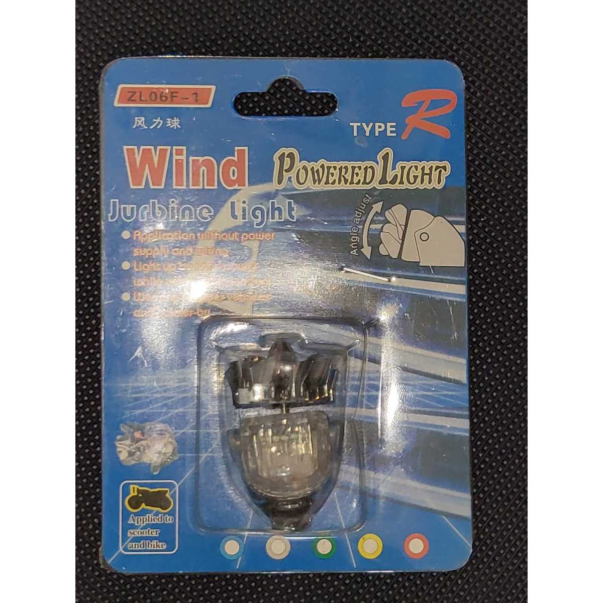 Jual lampu turbine light type R - nyala lampu dgn bantuan angin