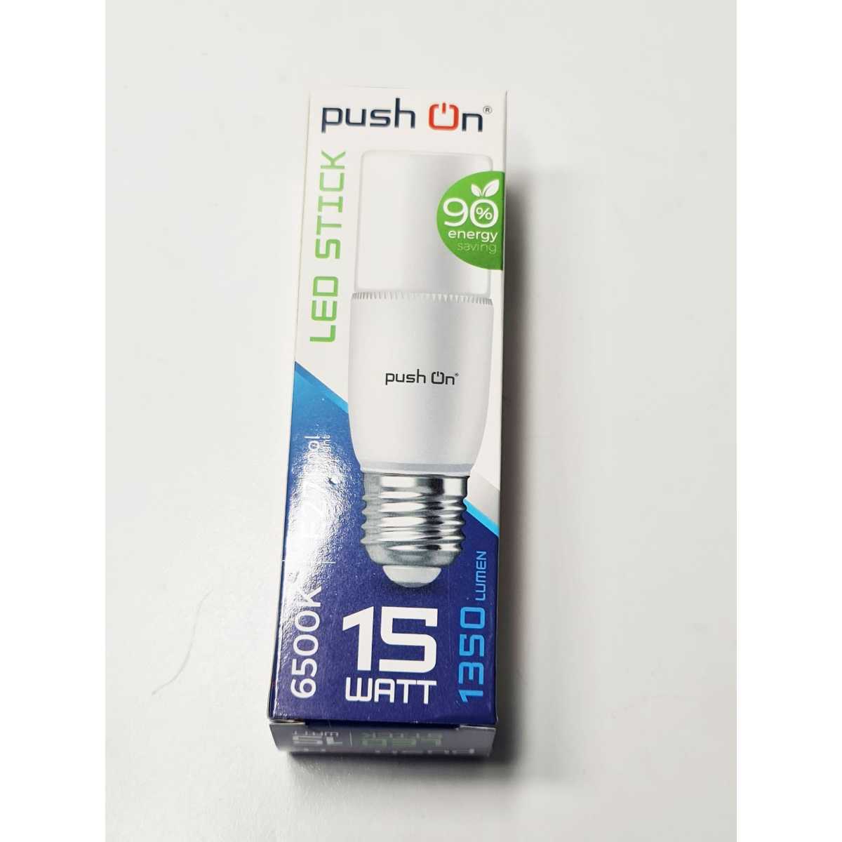 Jual LAMPU LED STICK 15 Watt Cahaya PUTIH PUSH ON E27 lampu stik