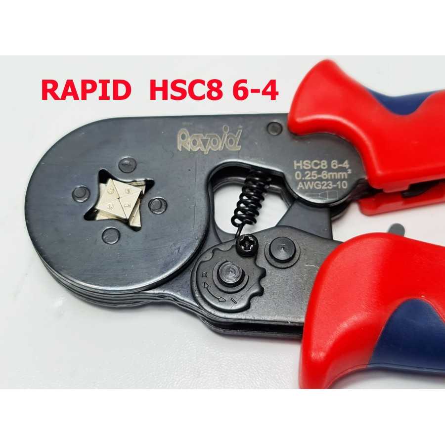 Jual Tang Press WXC8 6-4 Skun Ferrules Model Ratchet merk Rapid