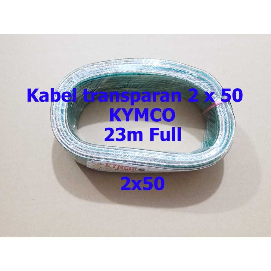 Jual Kabel listrik tranparan 2x50 kymco 23m full Kabel audio
