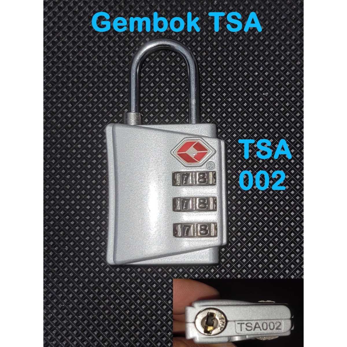 Jual Gembok koper TSA 002 Combination 3 angka Tsa Lock Luggage