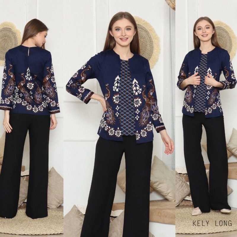 Jual KELY LONG TOP JUMBO - ATASAN BATIK WANITA | Jakmall.com