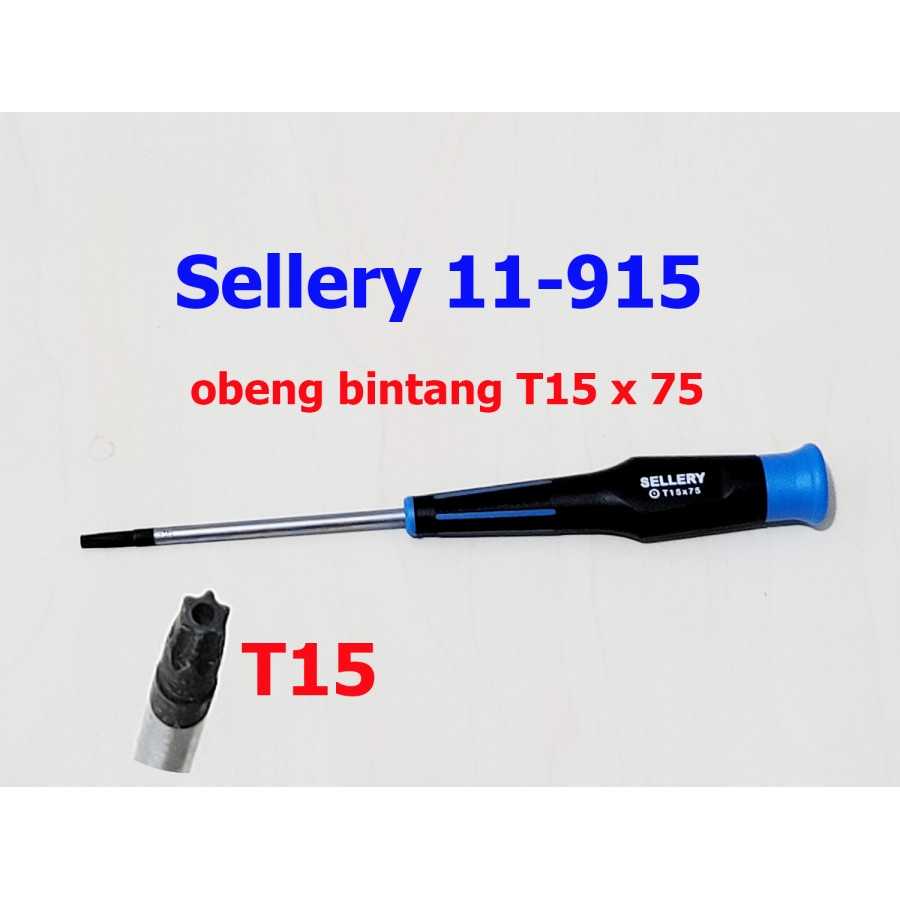 Jual Sellery 11-915 Obeng Bintang T15 x 75 panjang 17,5cm