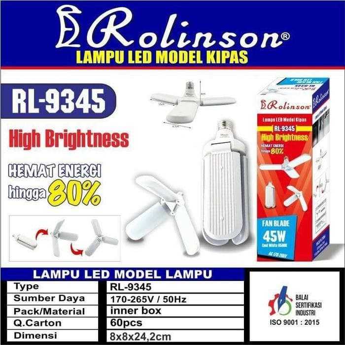 Jual Lampu Led 45w Model 3 Baling Rolinson RL-9345 - Lampu Led