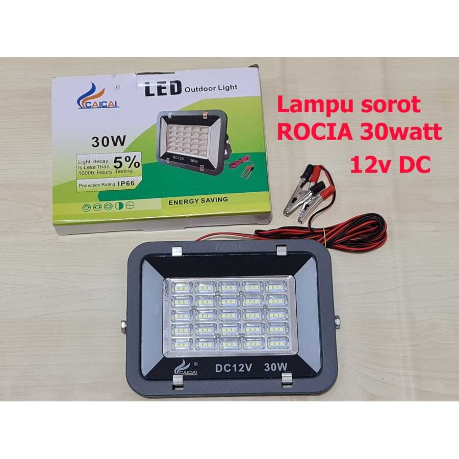 Jual ROCIA CAICAI 12v DC 30 watt 75 led SMD Floodled TIPIS