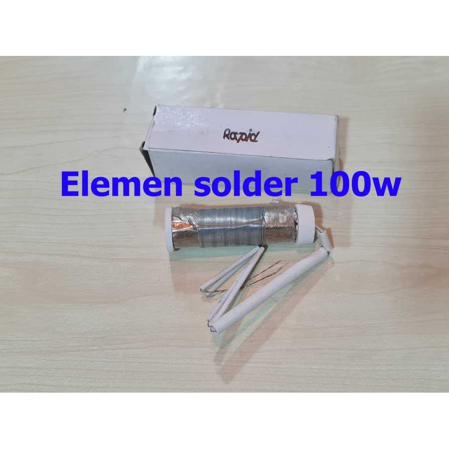 Jual elemen solder 100w - element solder 100 watt - Merk RAPID