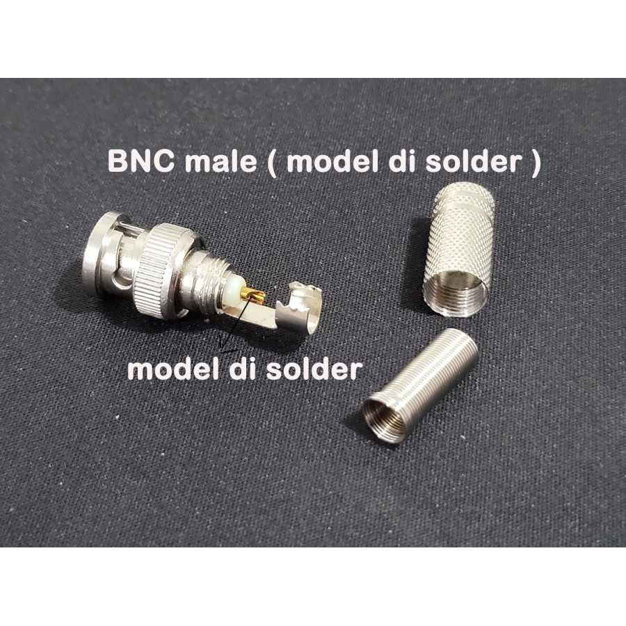 Jual Jack BNC ( Model solder ) Male Connector konektor bnc cctv