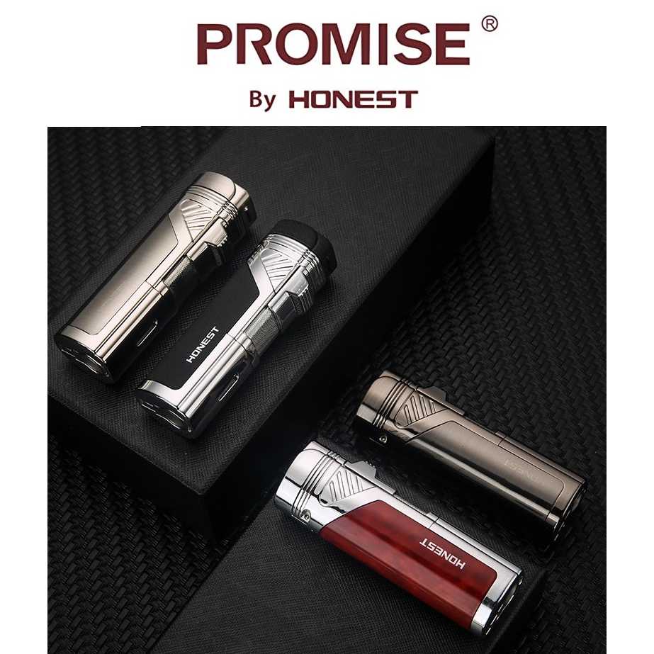 Jual HONEST BCZ357 - Torch Butane Lighter 4 Jet Flame Korek Api